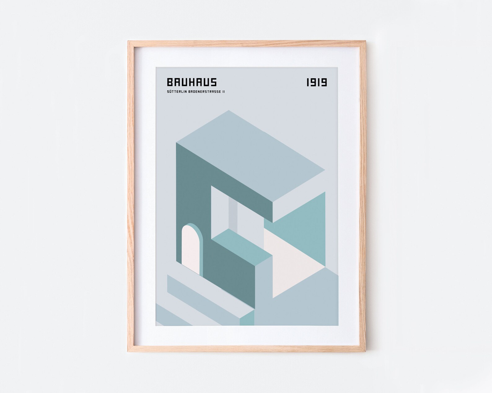 Bauhaus Architecture 1919 Art Print | Bauhaus Ausstellung Weimar 1923 ...