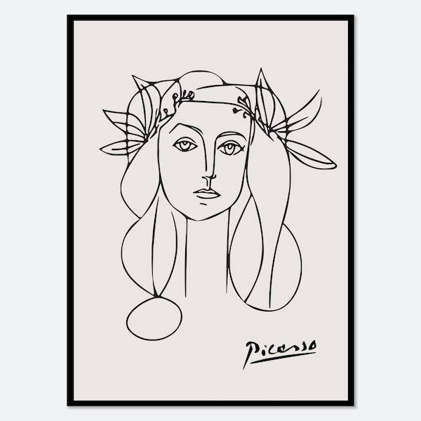Picasso Line Drawing - Etsy