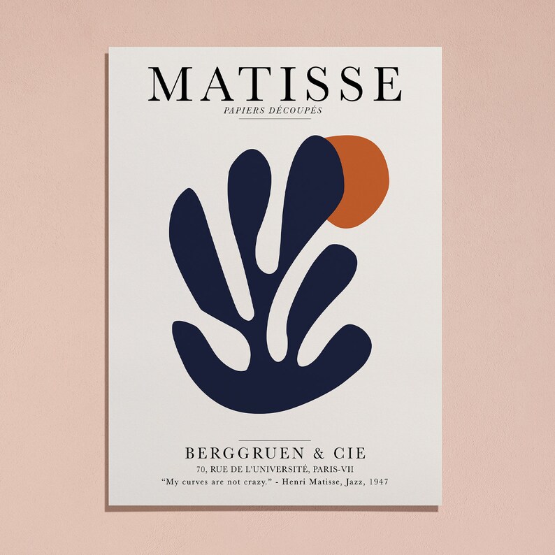 Henri Matisse Cut-Outs Vintage Poster Art Print Matisse | Etsy