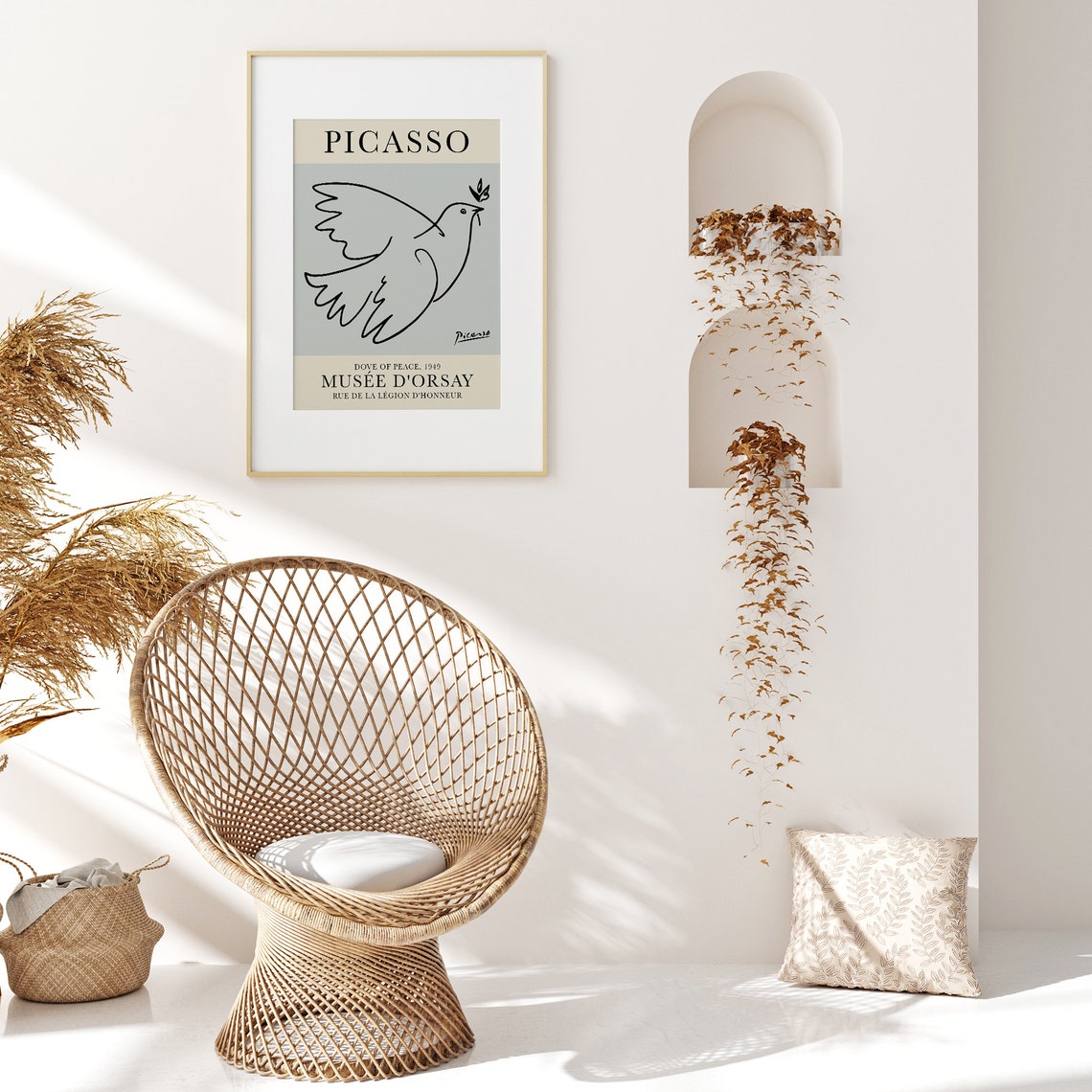 Pablo Picasso Dove of Peace 1949 Line Art Print | Museum Exhibition ...