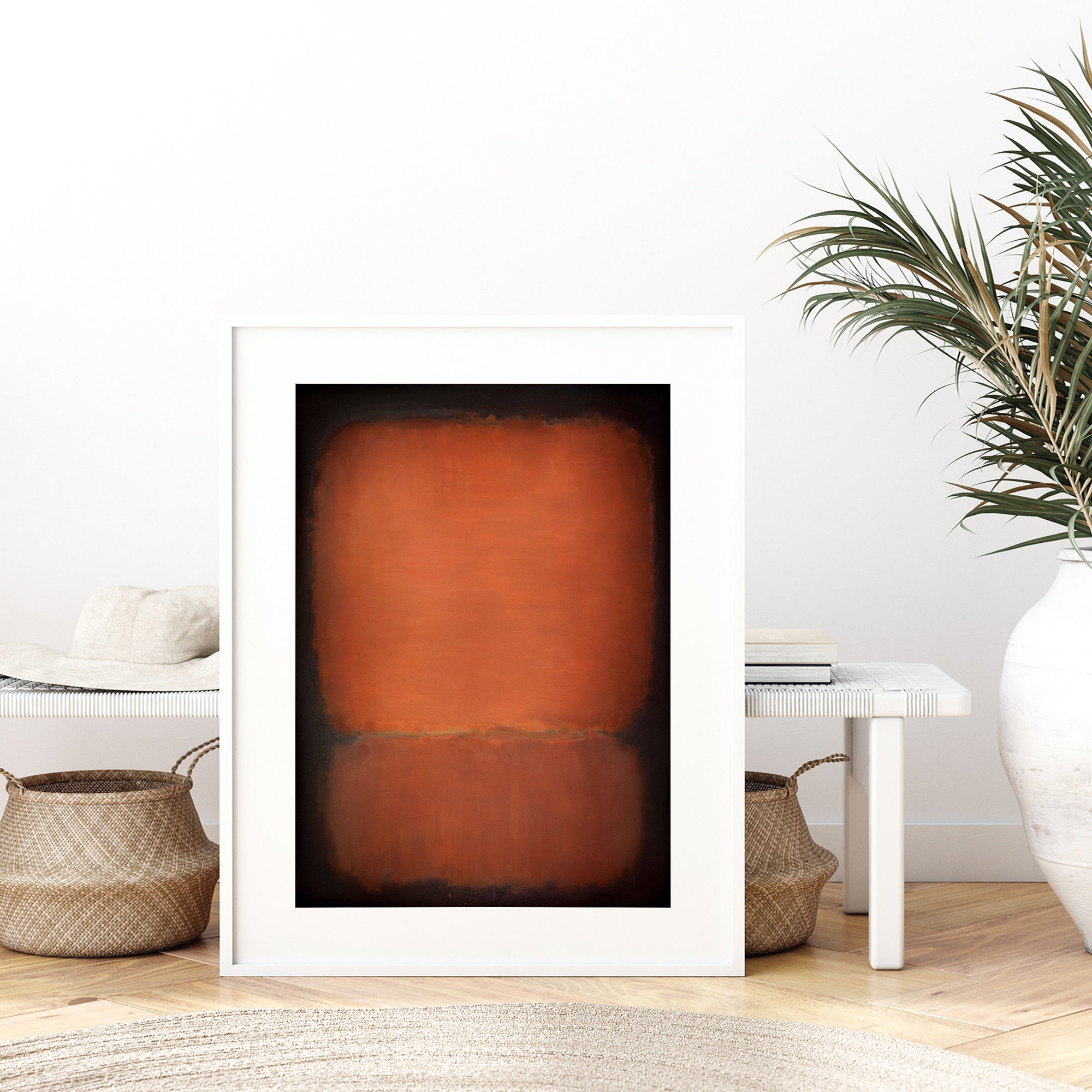 Mark Rothko Print, Mark Rothko Poster, No.10 1958 Black Red Orange ...