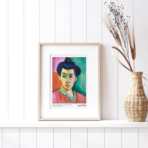 Henri Matisse Portrait of Madame Matisse the Green Line the Green ...