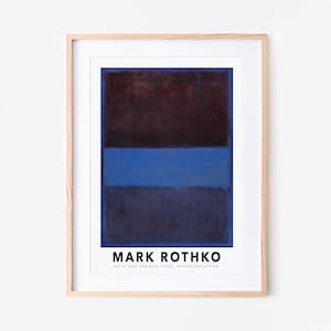 Mark Rothko No. 61 Rust and Blue 1953 Vintage Poster Colorful Art Print ...