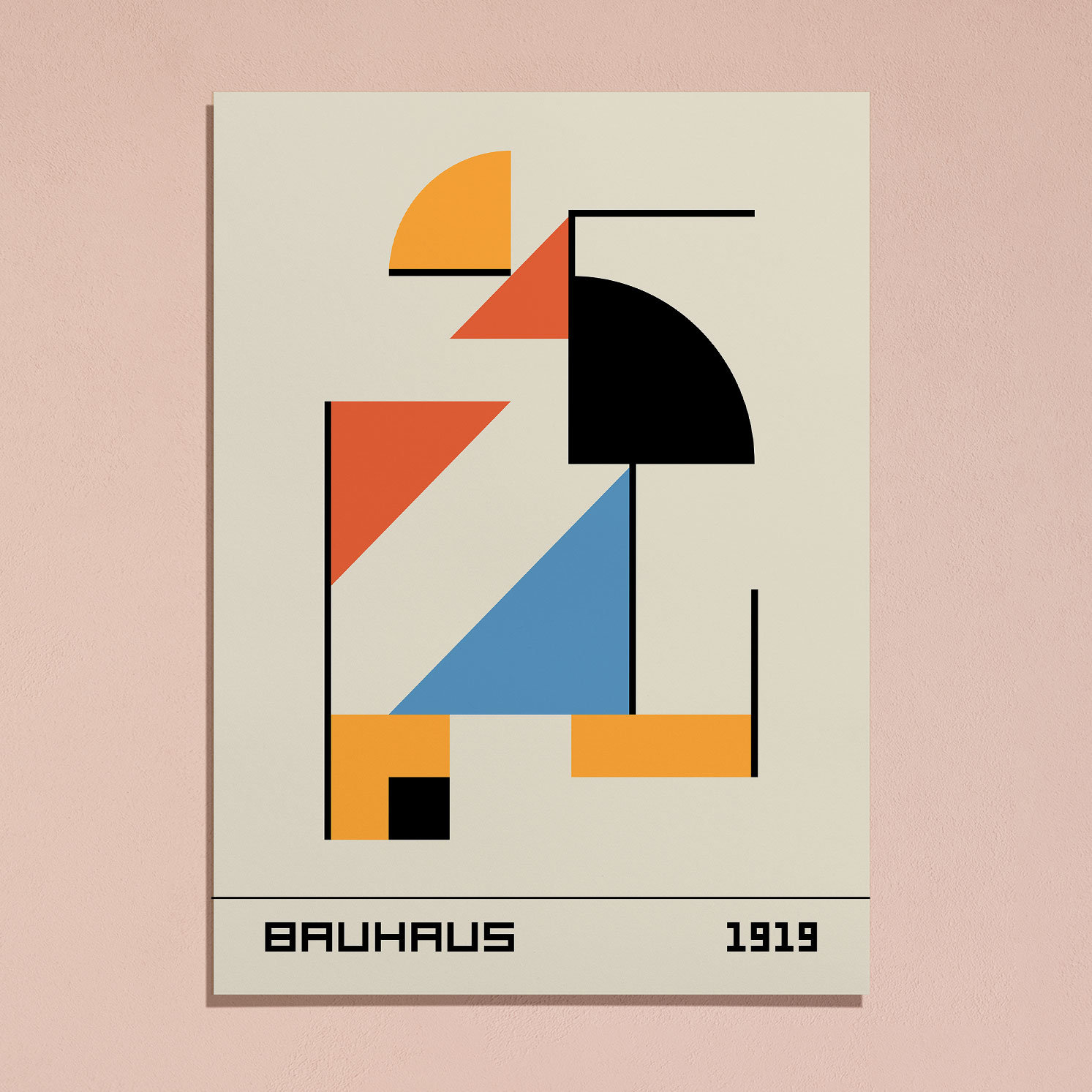 Bauhaus Geometric Shapes Art Print | Bauhaus Ausstellung Weimar ...