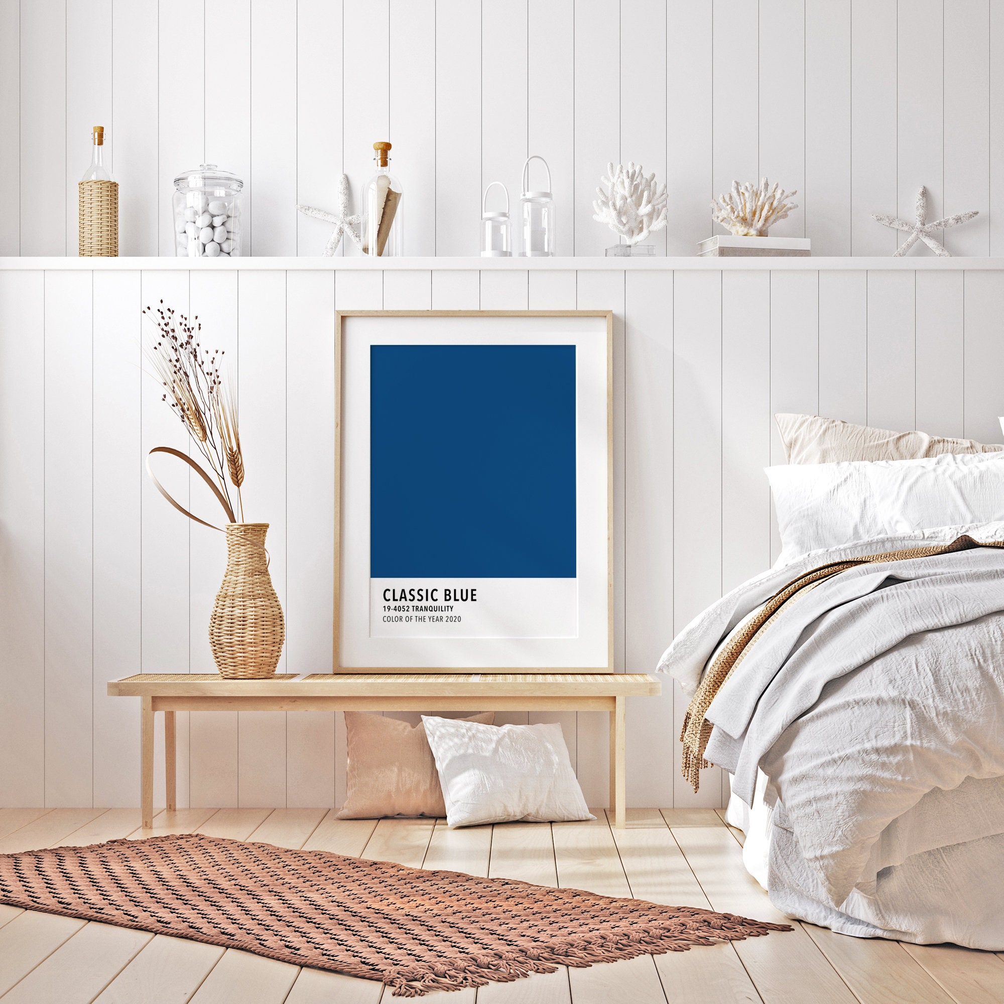 Classic Blue Poster Blue Color Card Art Print Color Palette - Etsy