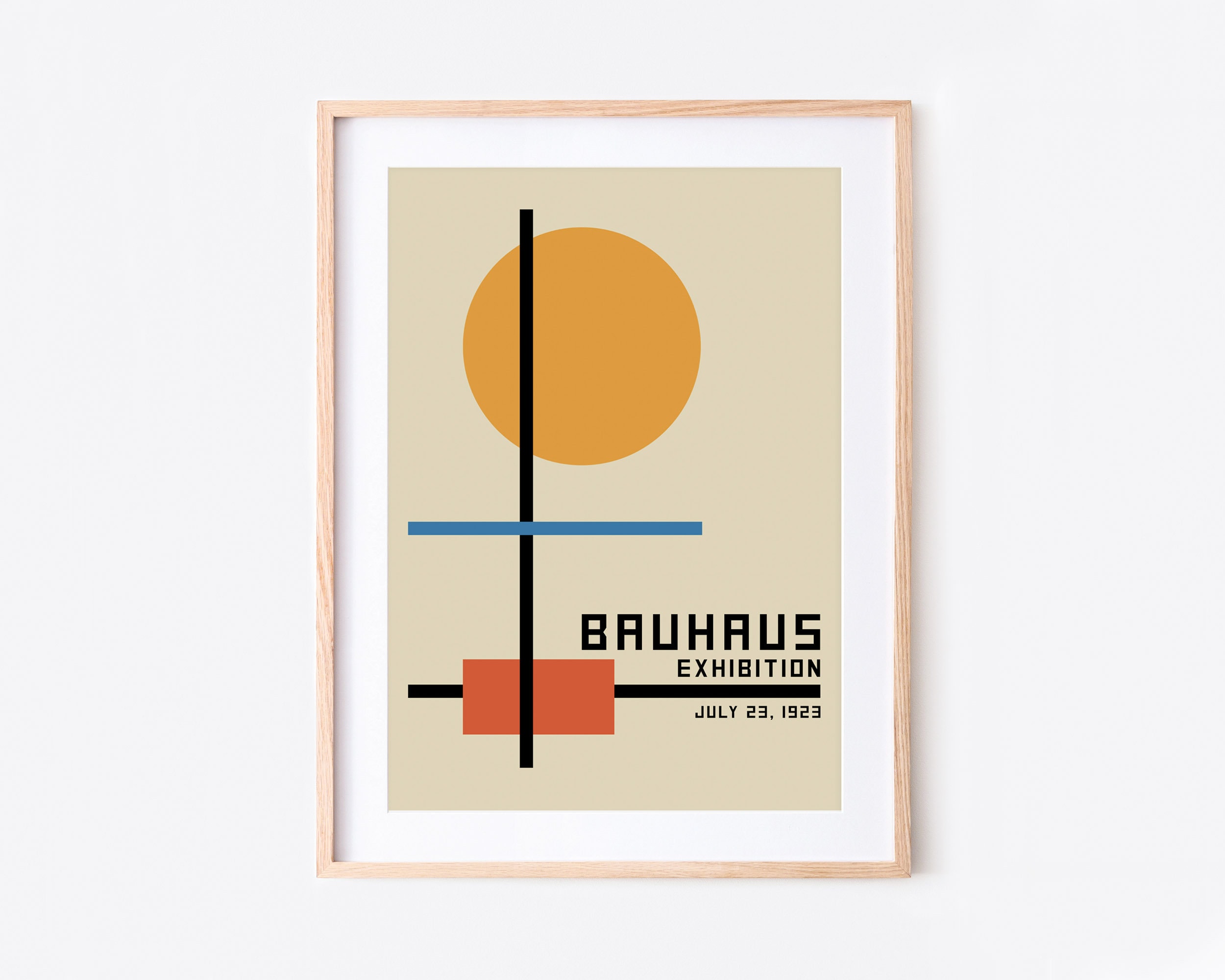 Bauhaus Geometric Shapes 1919 Art Print | Bauhaus Ausstellung Weimar ...