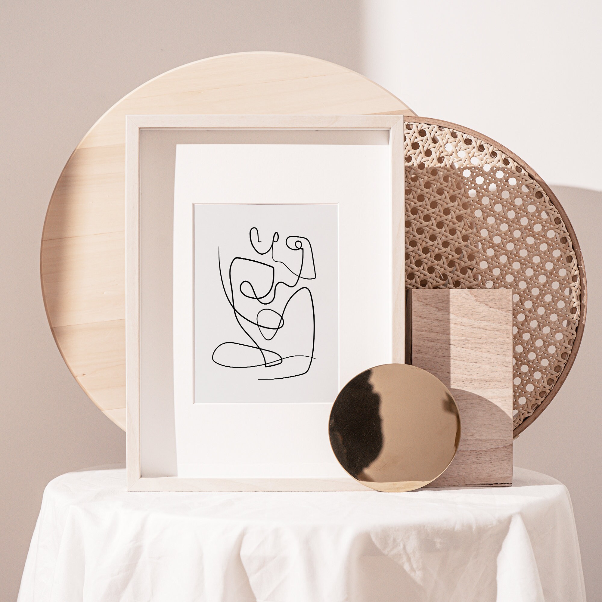 One Line Body Figure Art Print Single Line Figure Drawing - Etsy Canada