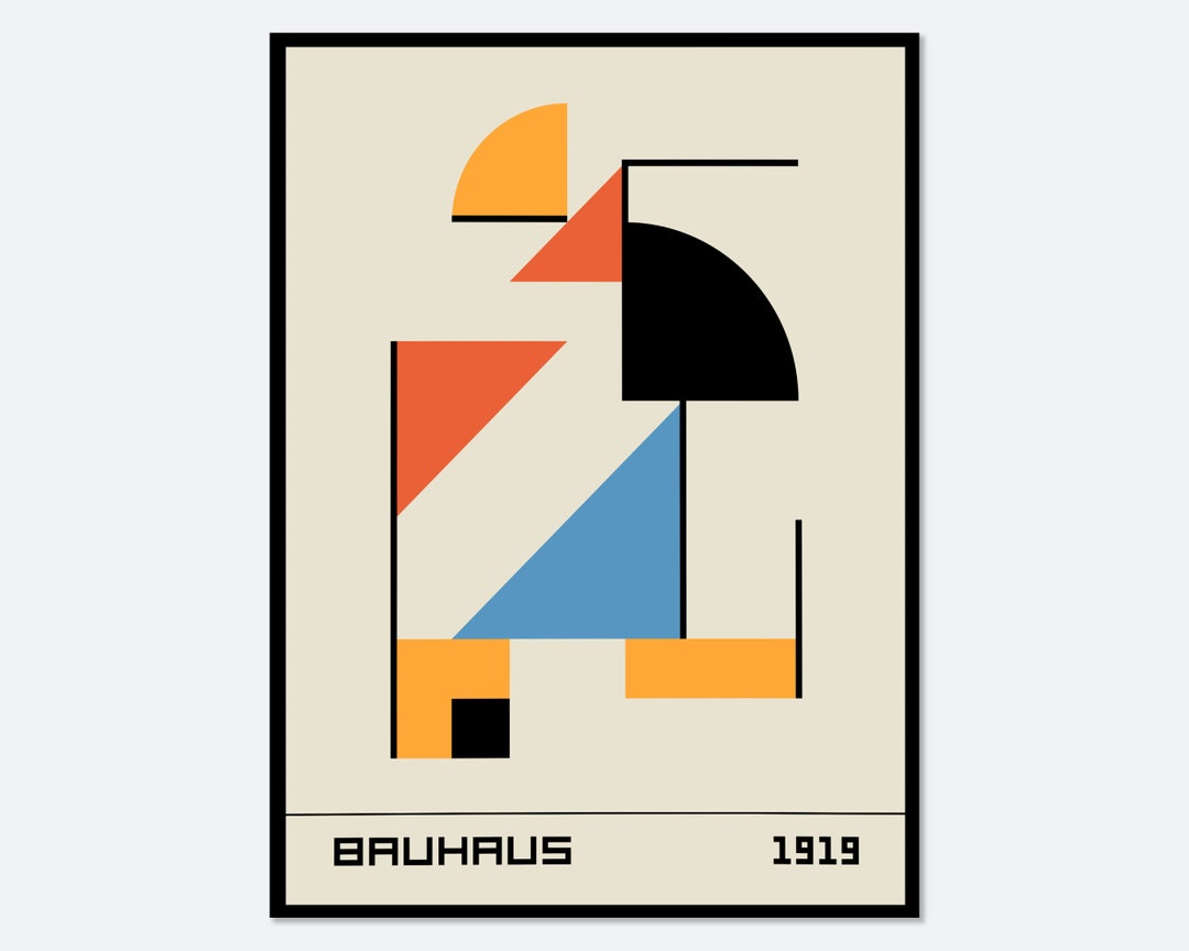 Bauhaus Geometric Shapes Art Print | Bauhaus Ausstellung Weimar ...