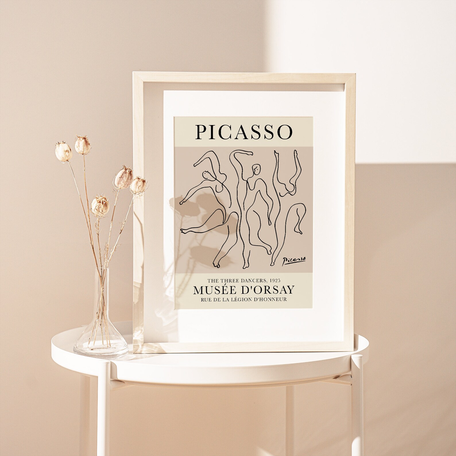 Pablo Picasso the Three Dancers 1925 Line Art Print | Museum Exhibition ...