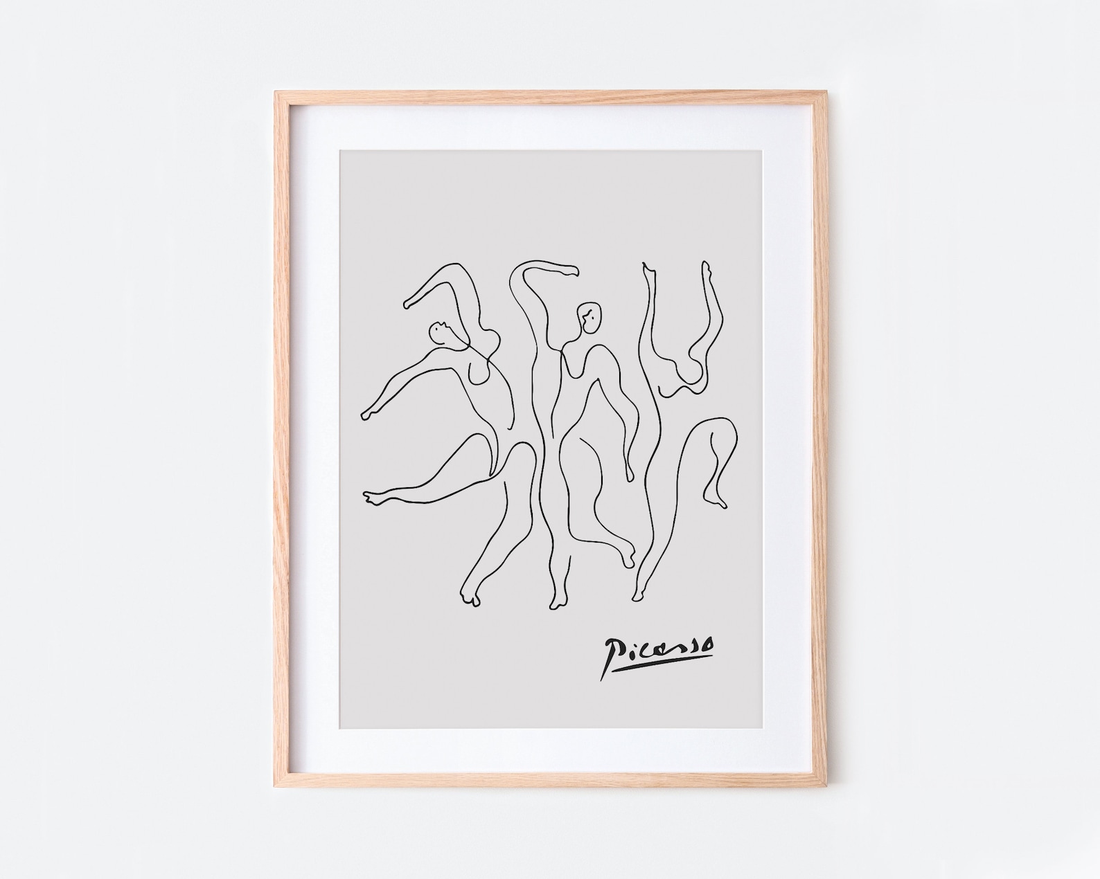 Pablo Picasso the Three Dancers 1925 Line Art Print | Museum Exhibition ...