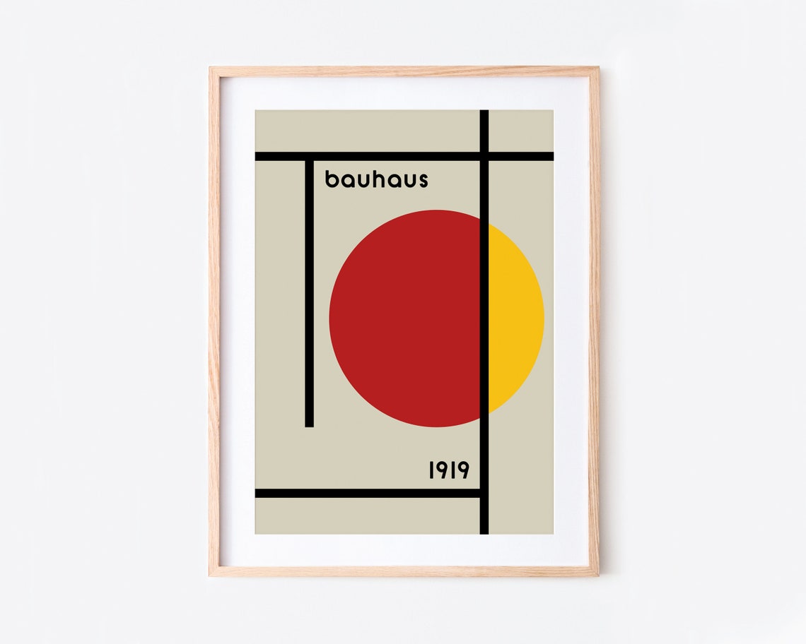 Bauhaus Geometric Design 1919 Art Print Bauhaus Weimar 1923 - Etsy