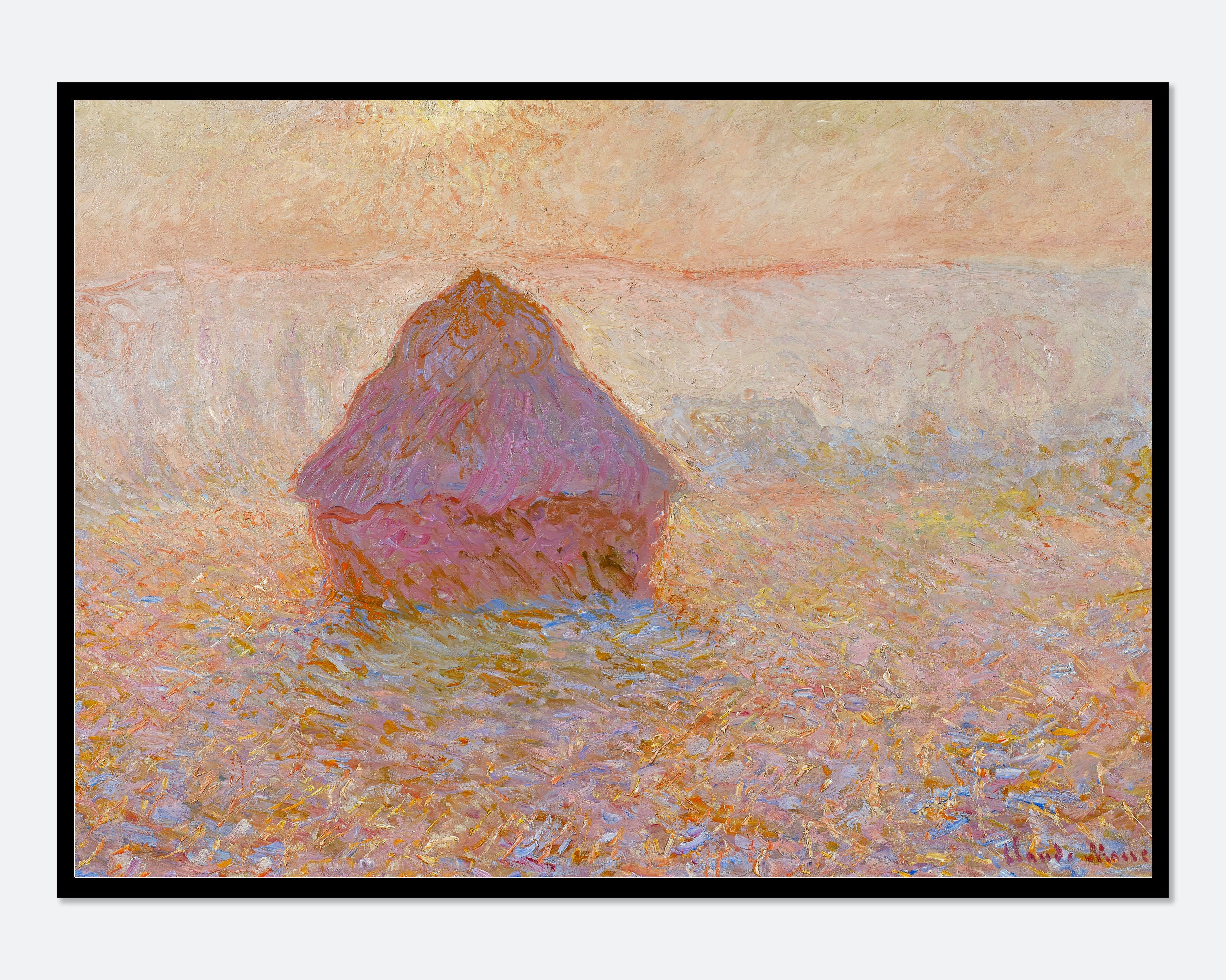 Wheatstack Sun In The Mist