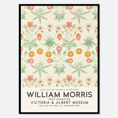 William Morris Daisy Vintage Poster Reproduction Art Print - Etsy