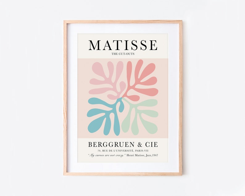 Henri Matisse Cut-outs Vintage Exhibition Poster Art Print | Etsy