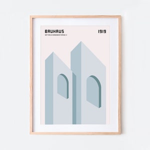 Bauhaus Architecture 1919 Art Print | Bauhaus Ausstellung Weimar 1923 ...