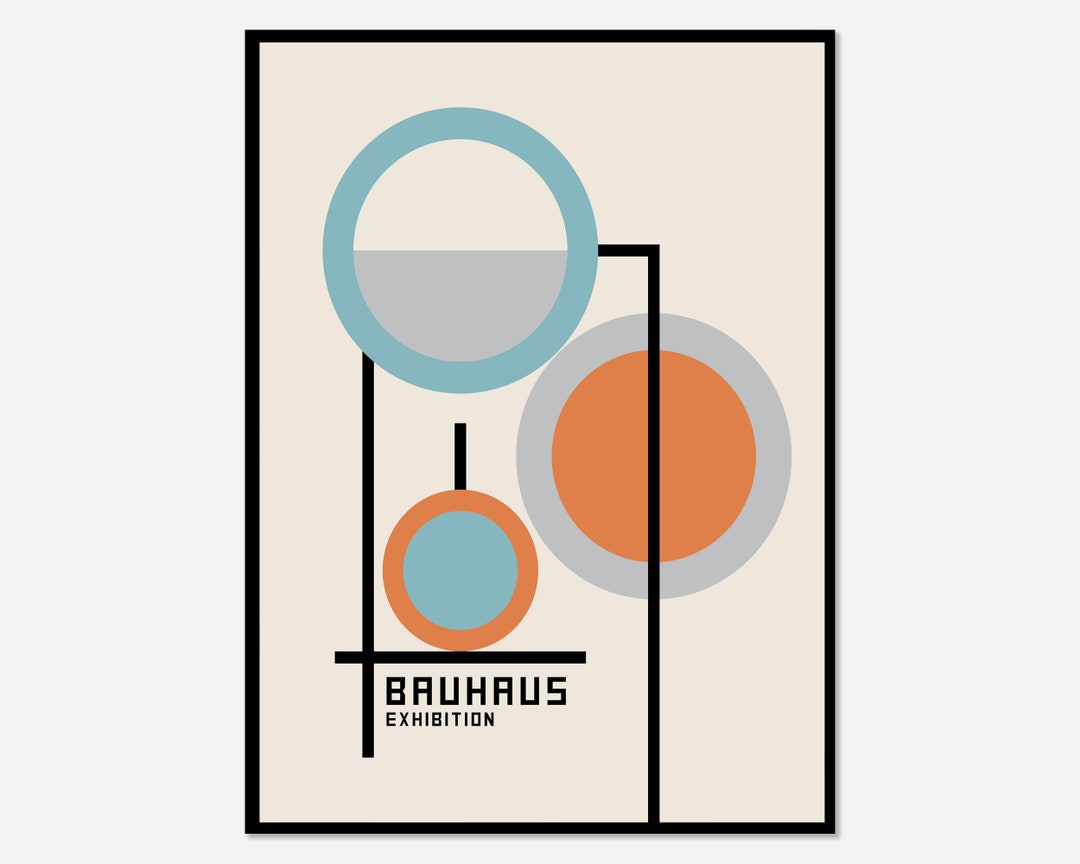 Bauhaus Geometric Design 1919 Art Print | Bauhaus Weimar 1923, Bauhaus ...