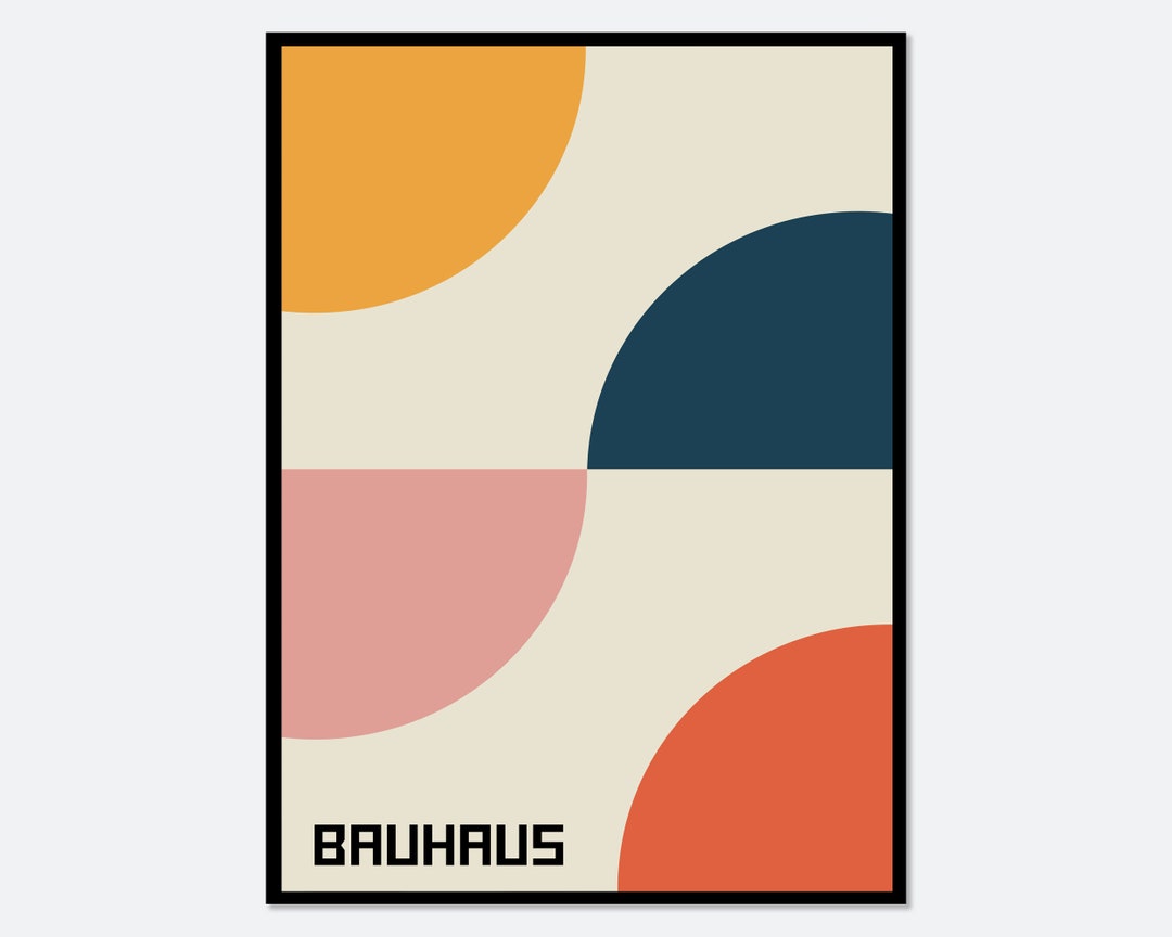 Bauhaus Geometric Design 1919 Art Print | Bauhaus Ausstellung Weimar ...