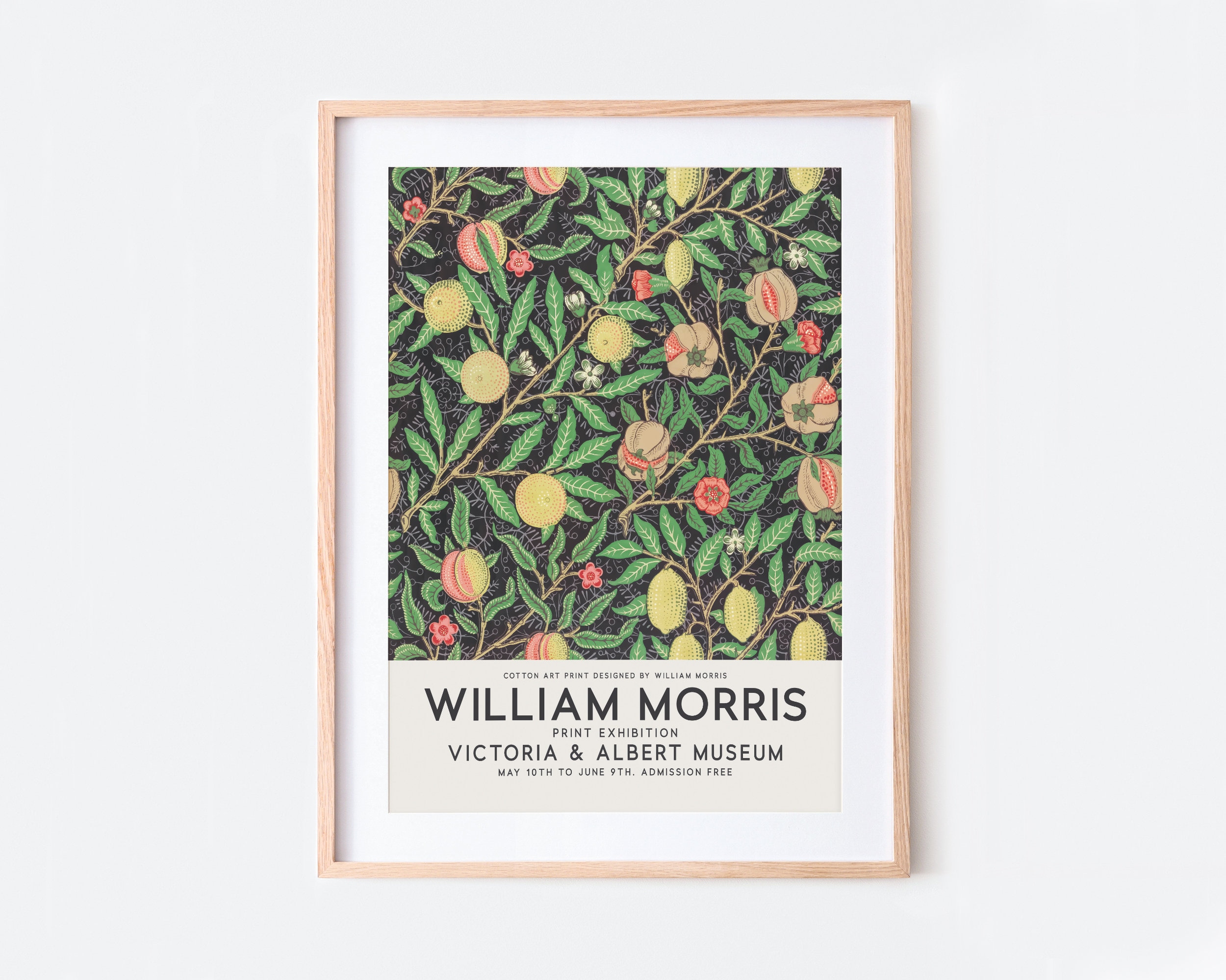 William Morris Tropical Fruits Vintage Poster Reproduction Art | Etsy