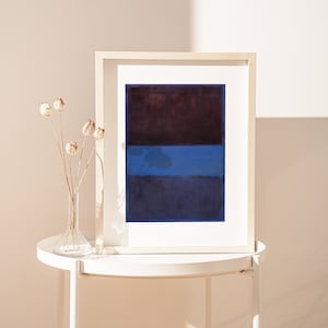 Mark Rothko No. 61 Rust and Blue 1953 Vintage Poster Colorful Art Print ...