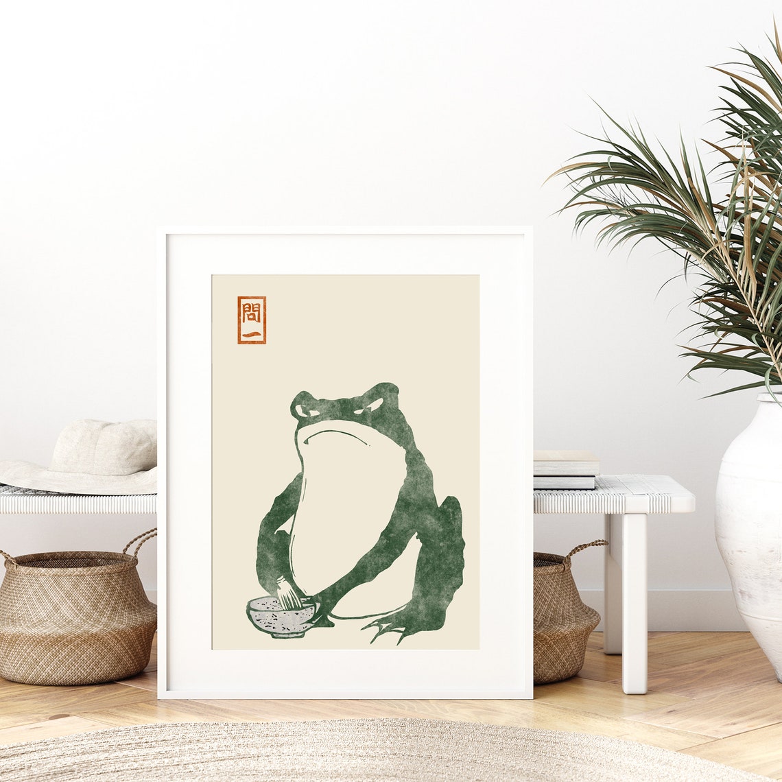 Japanese Frog Matsumoto Hoji Toad Woodblock Art Print - Etsy Canada