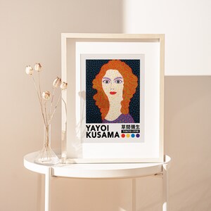 Yayoi Kusama Self Portrait Polka Dot Wall Art Print Yayoi Kusama 草間彌生 ...