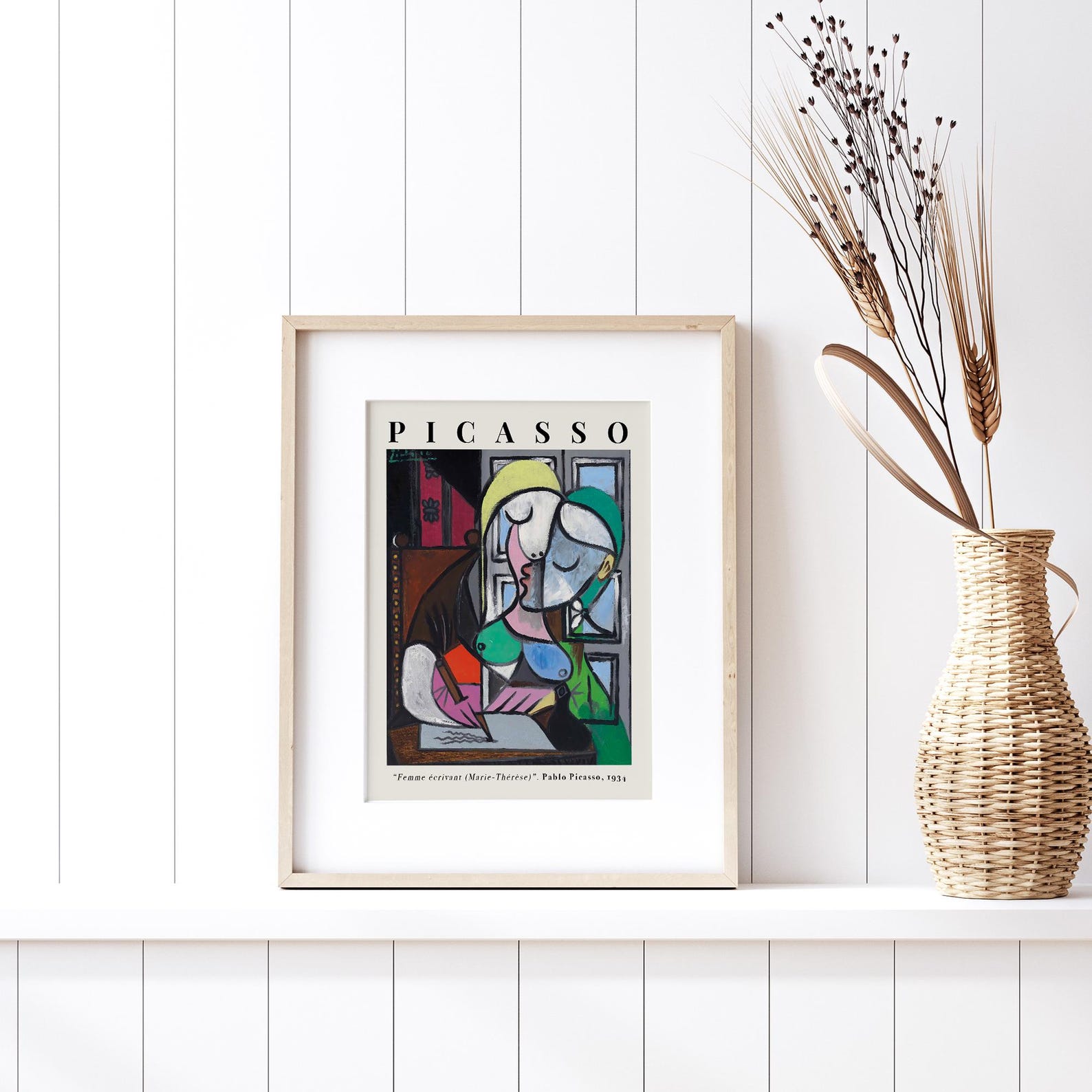 Pablo Picasso Woman Writing Marie-thérèse Abstract Cubism Painting ...