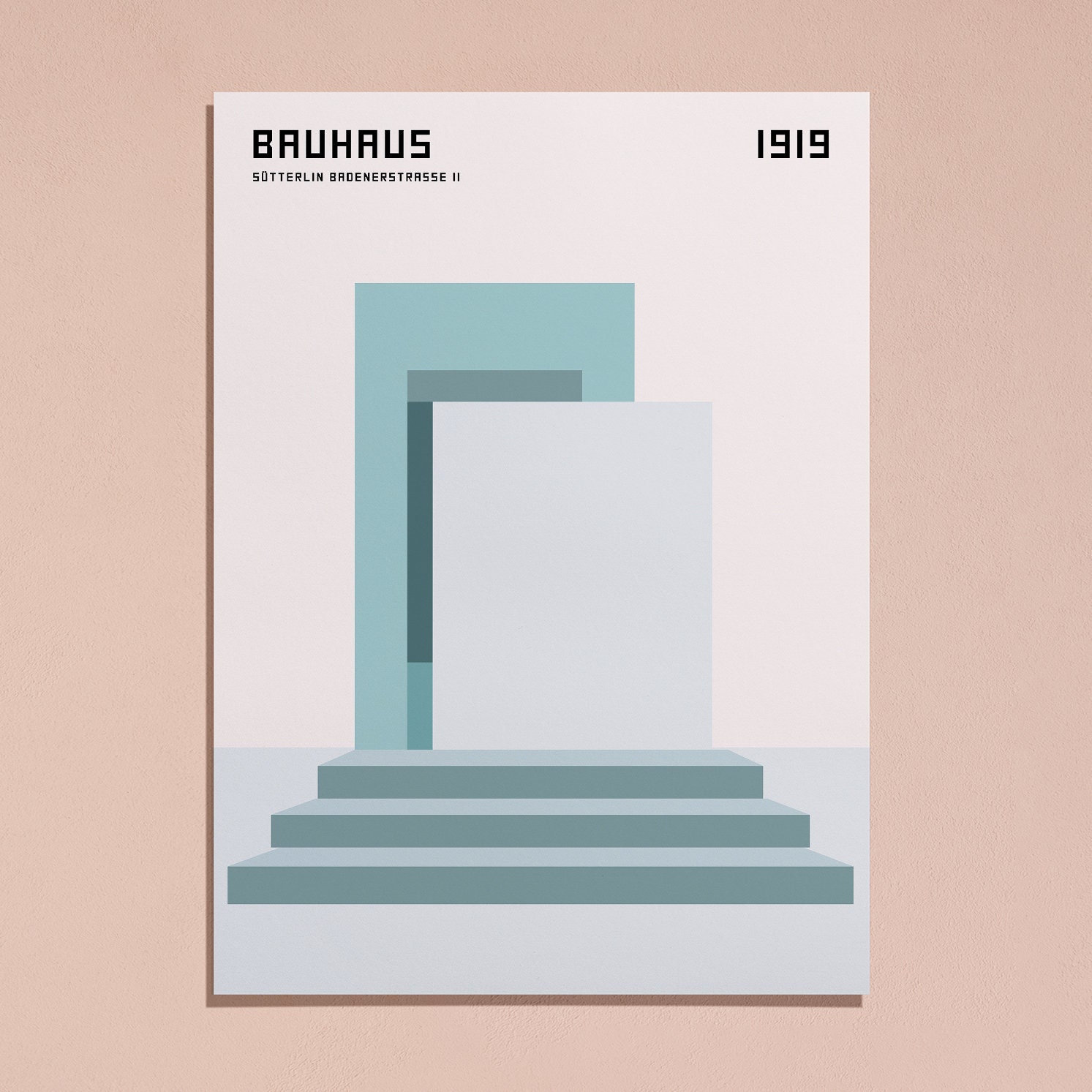 Bauhaus Architecture 1919 Art Print | Bauhaus Ausstellung Weimar 1923 ...
