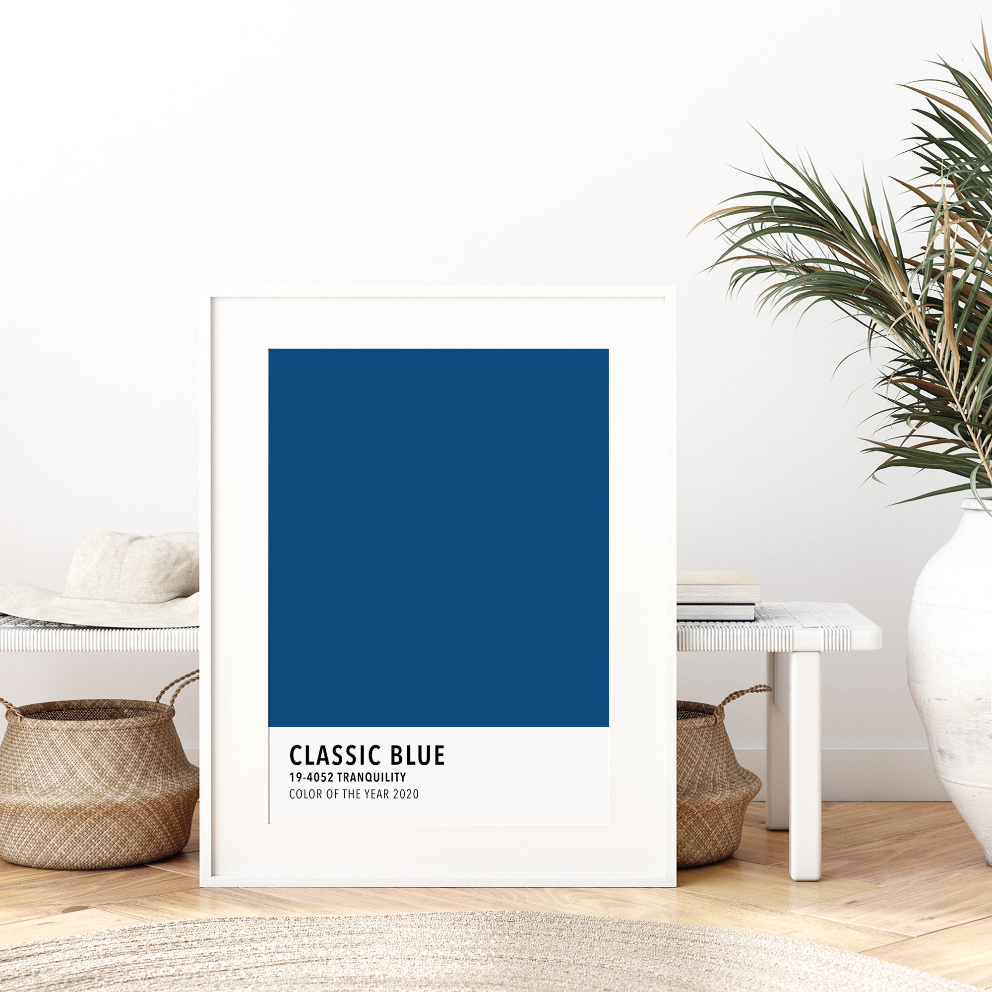 Classic Blue Poster Blue Color Card Art Print Color Palette - Etsy