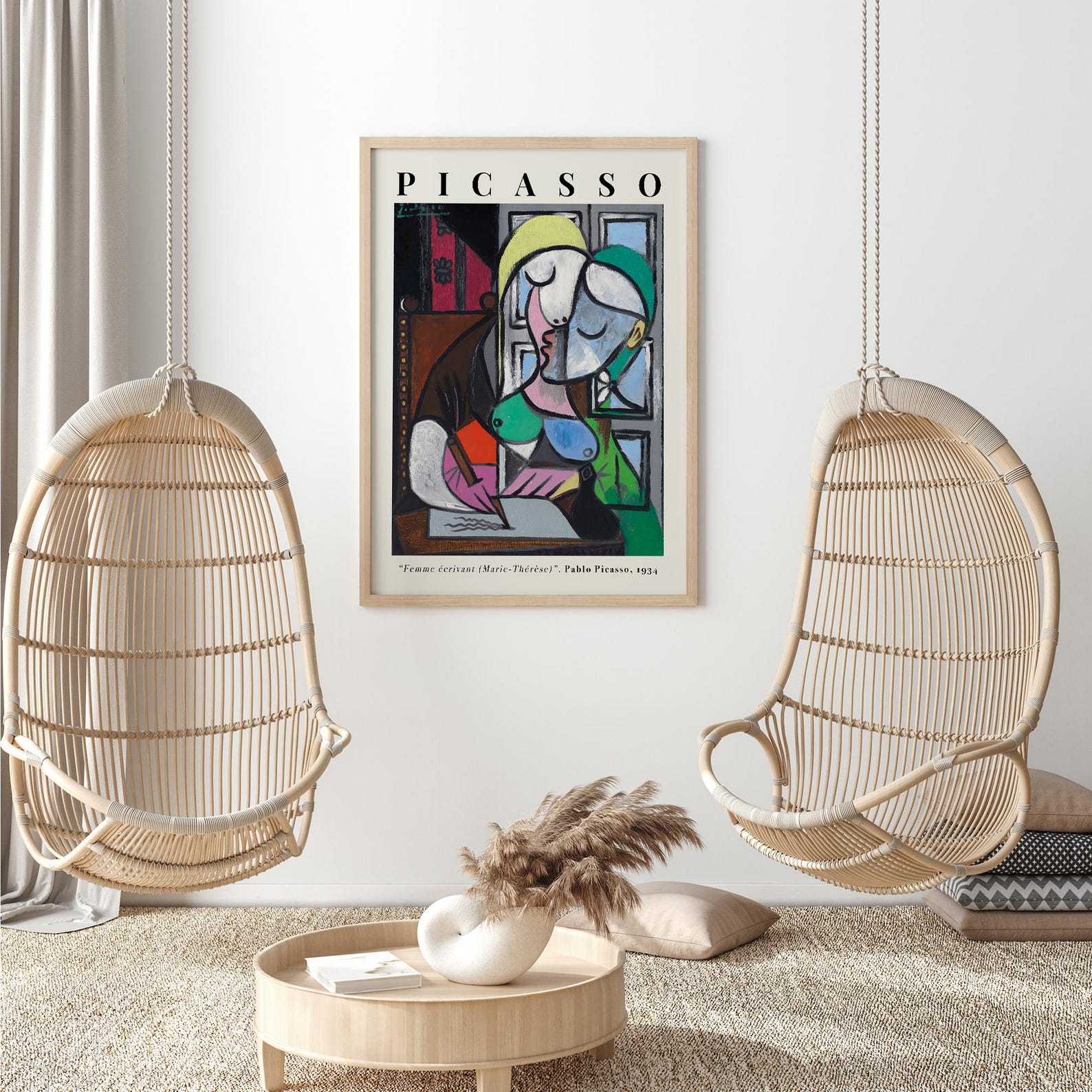 Pablo Picasso Woman Writing Marie-thérèse Abstract Cubism Painting ...