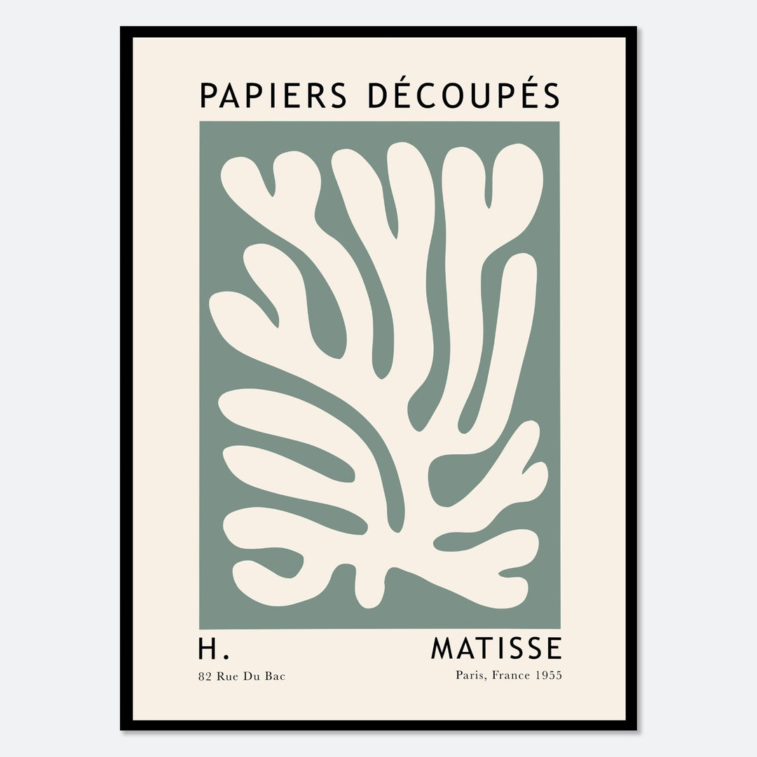 Henri Matisse Cut Outs Vintage Abstract Wall Art Print | Matisse ...