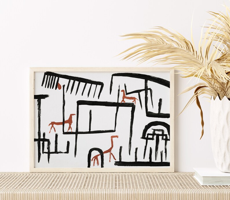 Paul Klee Animals in an Enclosure 1938 Abstract Vintage Animal - Etsy