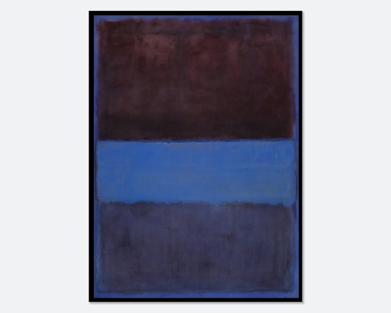 Mark Rothko No. 61 Rust and Blue 1953 Vintage Poster Colorful - Etsy México