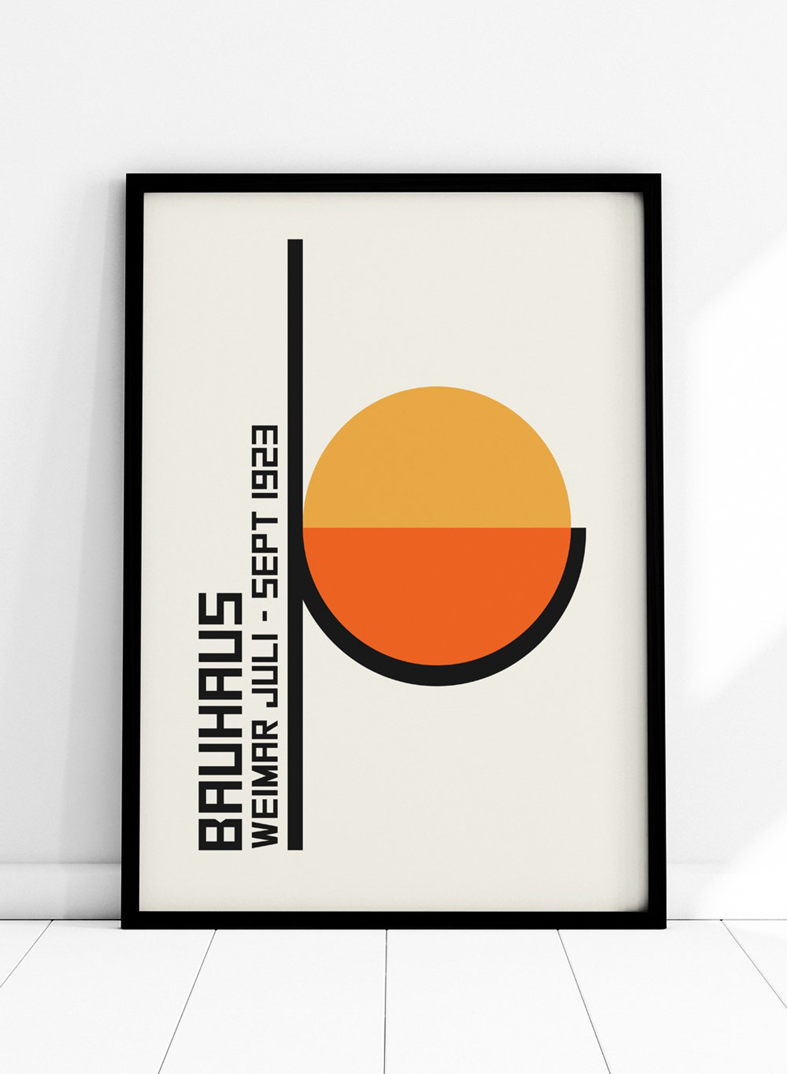 Bauhaus Geometric Design 1919 Art Print | Bauhaus Ausstellung Weimar ...