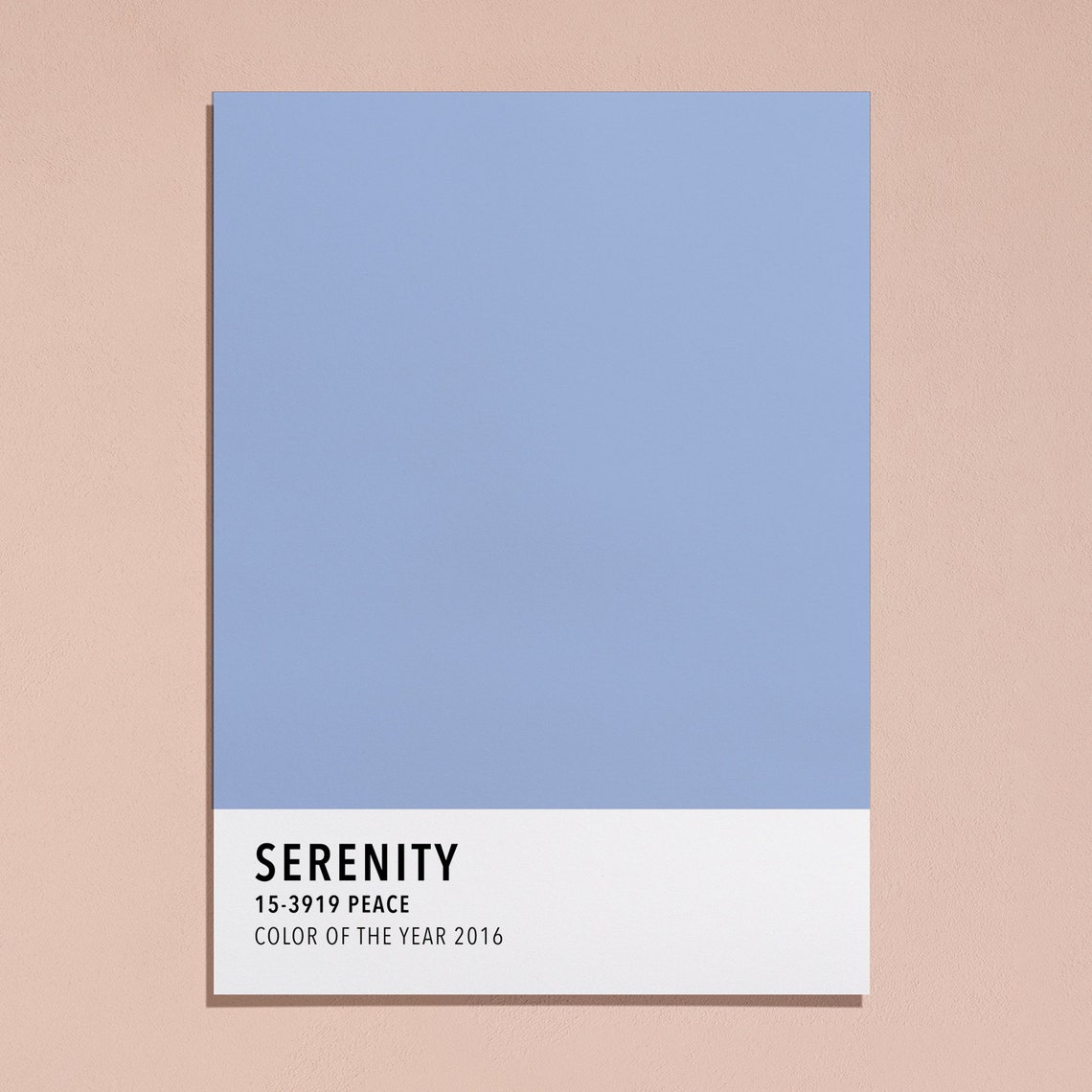 Serenity Baby Blue Color Card Art Print Color Palette Print - Etsy