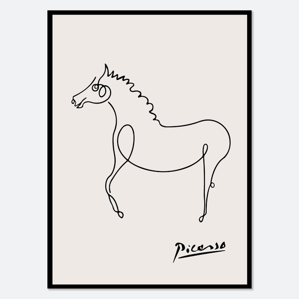 Picasso Line Drawing - Etsy
