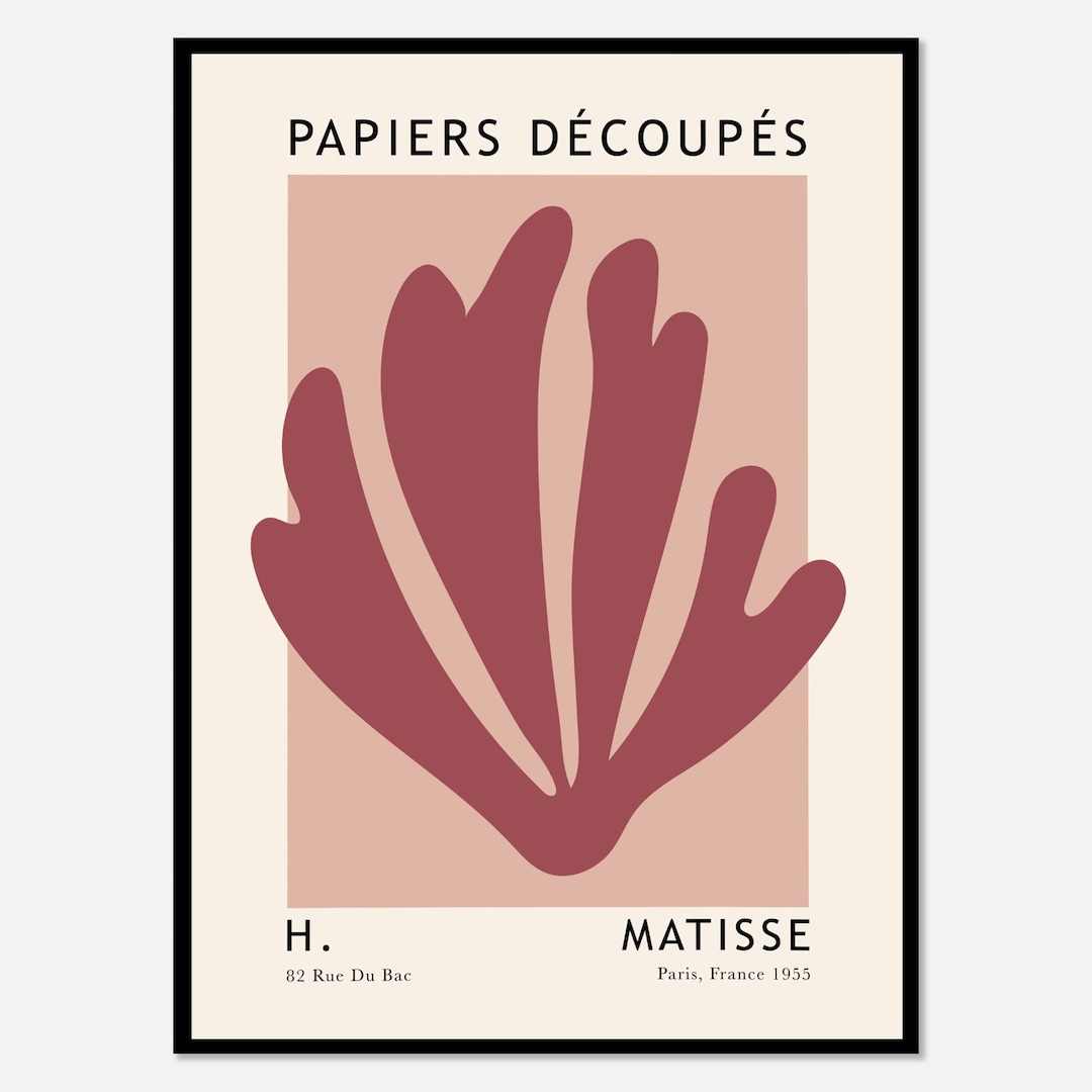 Henri Matisse Cut Outs Vintage Abstract Wall Art Print Matisse Colorful ...