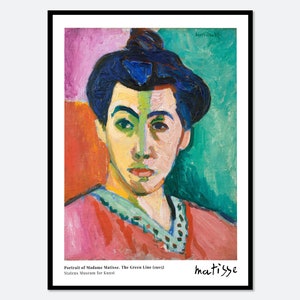 Henri Matisse Portrait of Madame Matisse the Green Line the Green ...