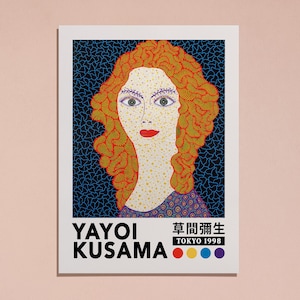 Yayoi Kusama Self Portrait Polka Dot Wall Art Print Yayoi Kusama 草間彌生 ...