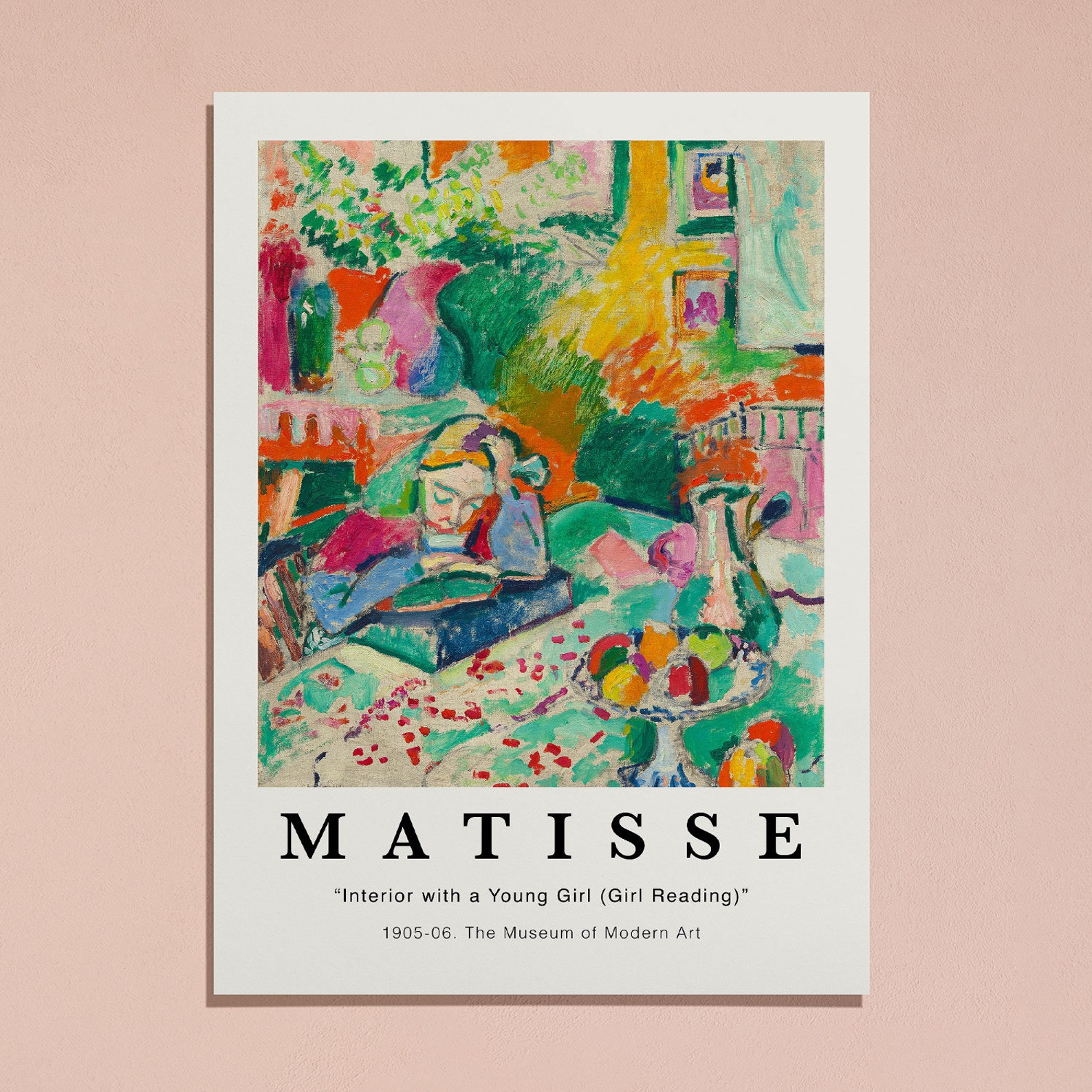 Henri Matisse Interior With a Young Girl Reading Poster Art Print ...