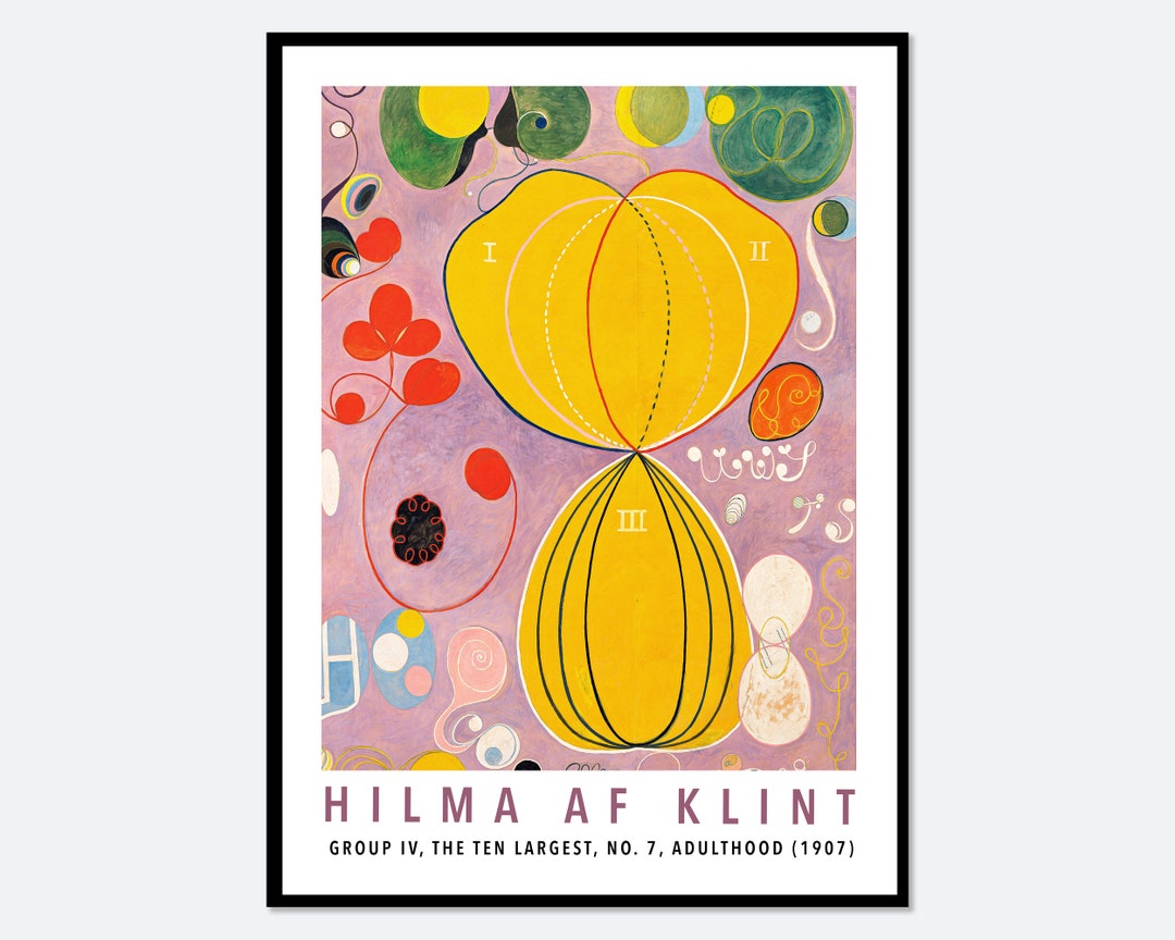 Hilma Af Klint the Ten Largest, No. 7 Adulthood Group IV Vintage Poster ...