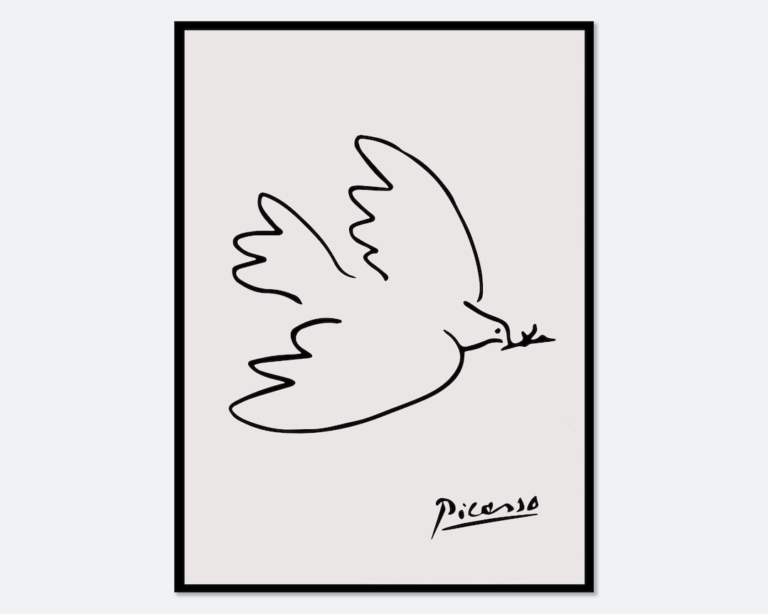 Pablo Picasso Dove of Peace 1949 Vintage Poster Art Print | Picasso ...