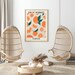 Fruit Market Naples Oranges Botanical Art Print | Spring Citrus Fruit ...