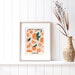 Fruit Market Naples Oranges Botanical Art Print | Spring Citrus Fruit ...