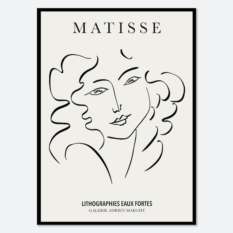 Matisse Line Drawing - Etsy UK