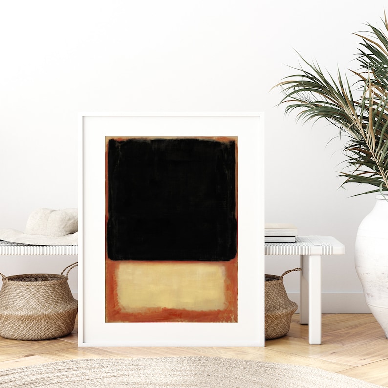 Mark Rothko No. 7 Dark Over Light 1954 Vintage Poster Colorful - Etsy