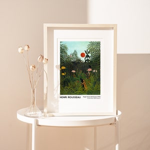 Henri Rousseau Virgin Forest With Sunset 1910 Vintage Exhibition Poster ...