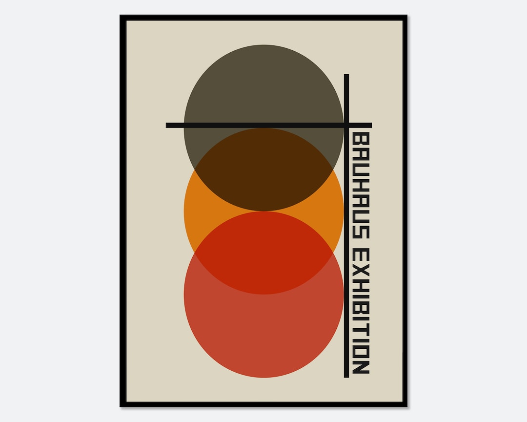 Bauhaus Geometric Circle Design 1919 Art Print | Bauhaus Weimar 1923 ...