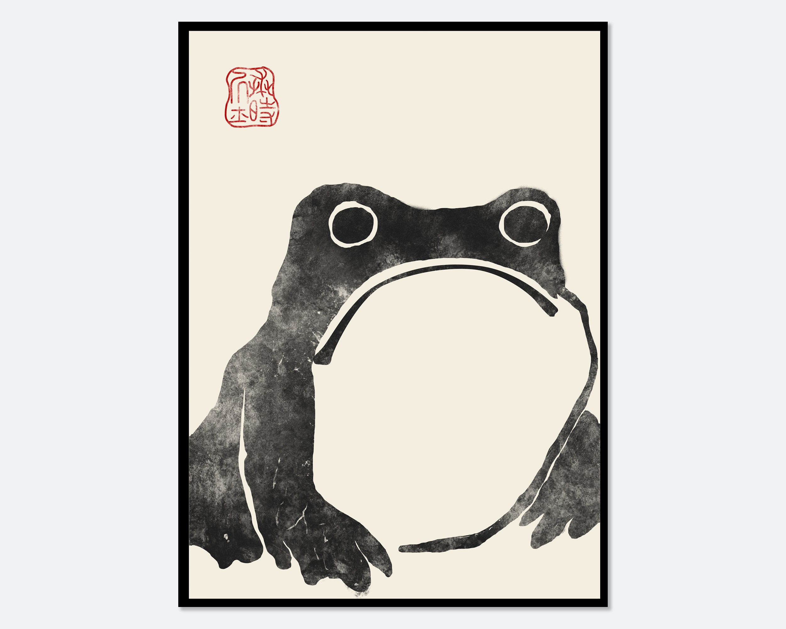 Japanese Frog Matsumoto Hoji Toad Set of 3 Woodblock Art Print - Etsy