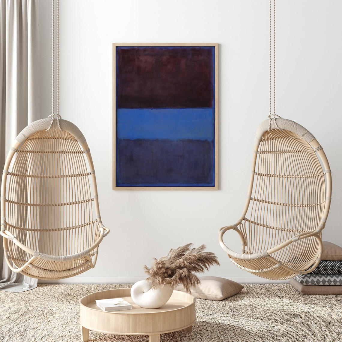 Mark Rothko No. 61 Rust and Blue 1953 Vintage Poster Colorful Art Print ...