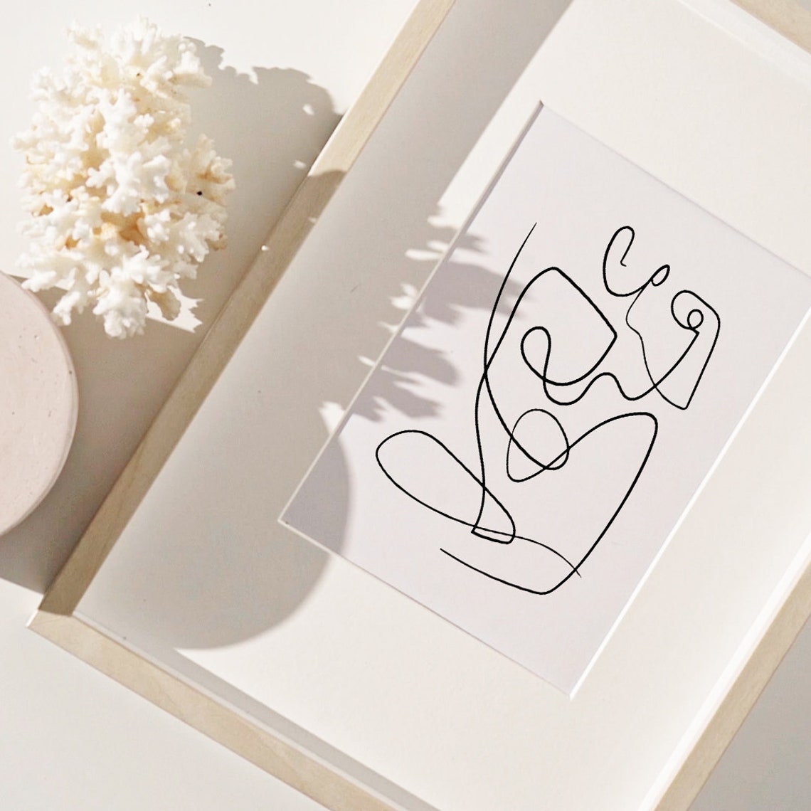 One Line Body Figure Art Print Single Line Figure Drawing - Etsy